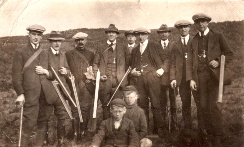 Exit/Old Photographs of Long Preston/People/Shooting Party 1 - 1920s